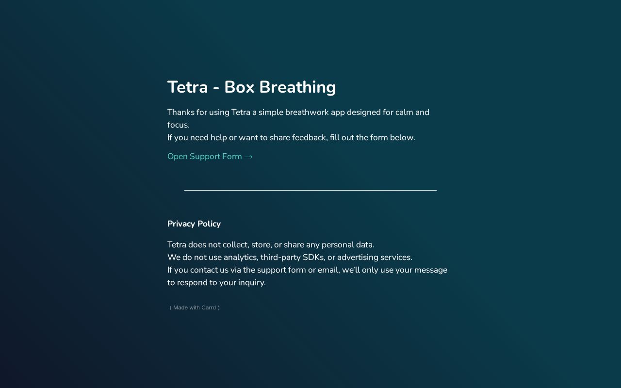 Tetra - Box Breathing